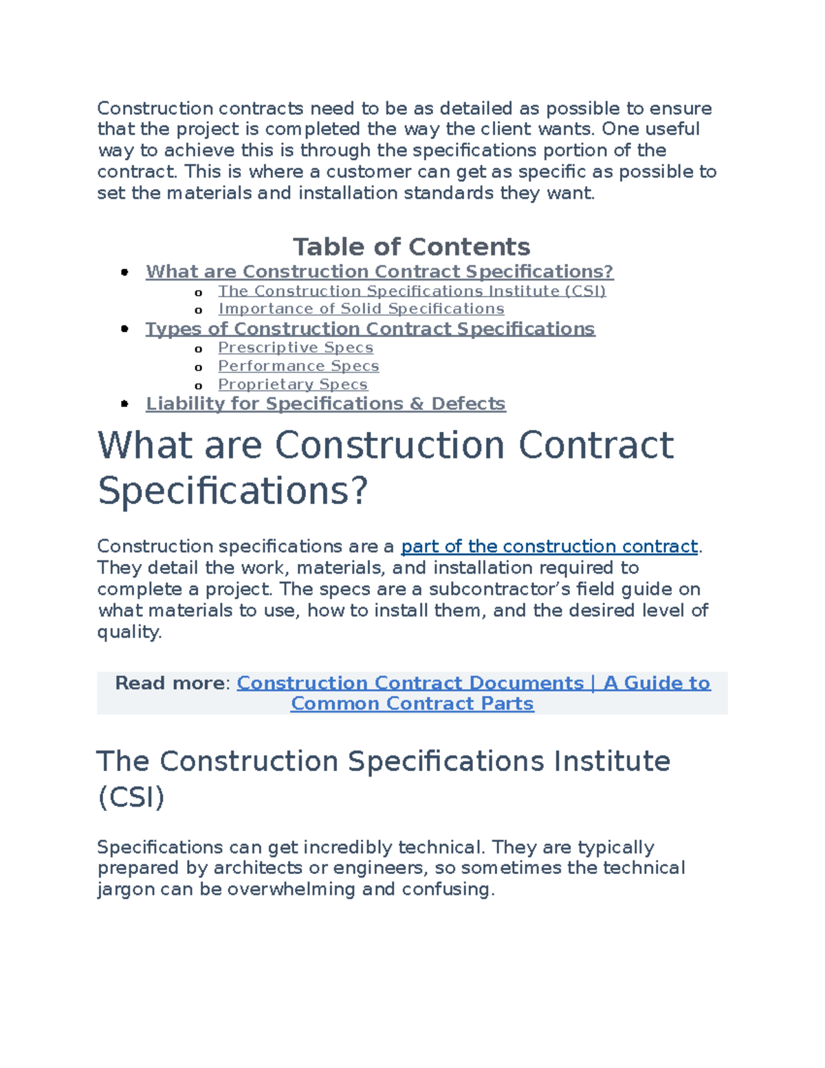 project architectural documents in doing great - Construction contracts ...