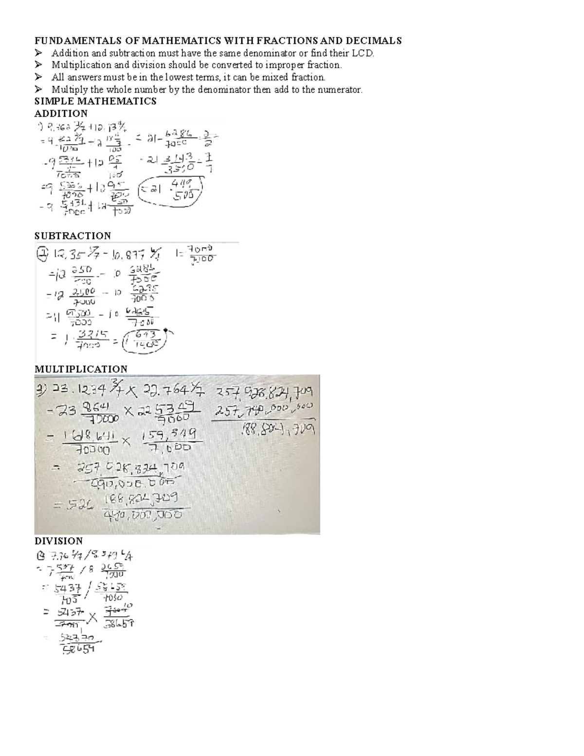MATH IN THE Modern World Lecture Notes - FUNDAMENTALS OF MATHEMATICS ...