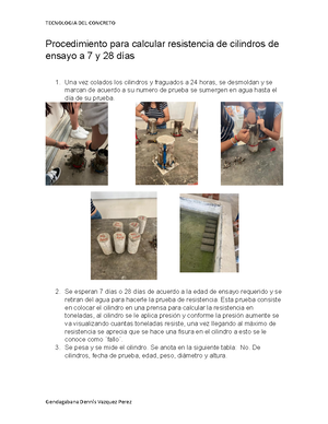 Cabeceo de Especimenes de concreto cilindrico ONNCCE - Problemas ...