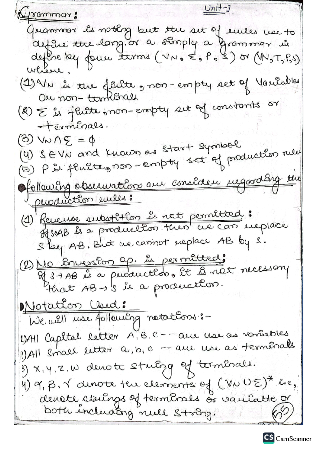 TOA- Chapter-3 - Important notes - Theory Of Automata & Formal ...
