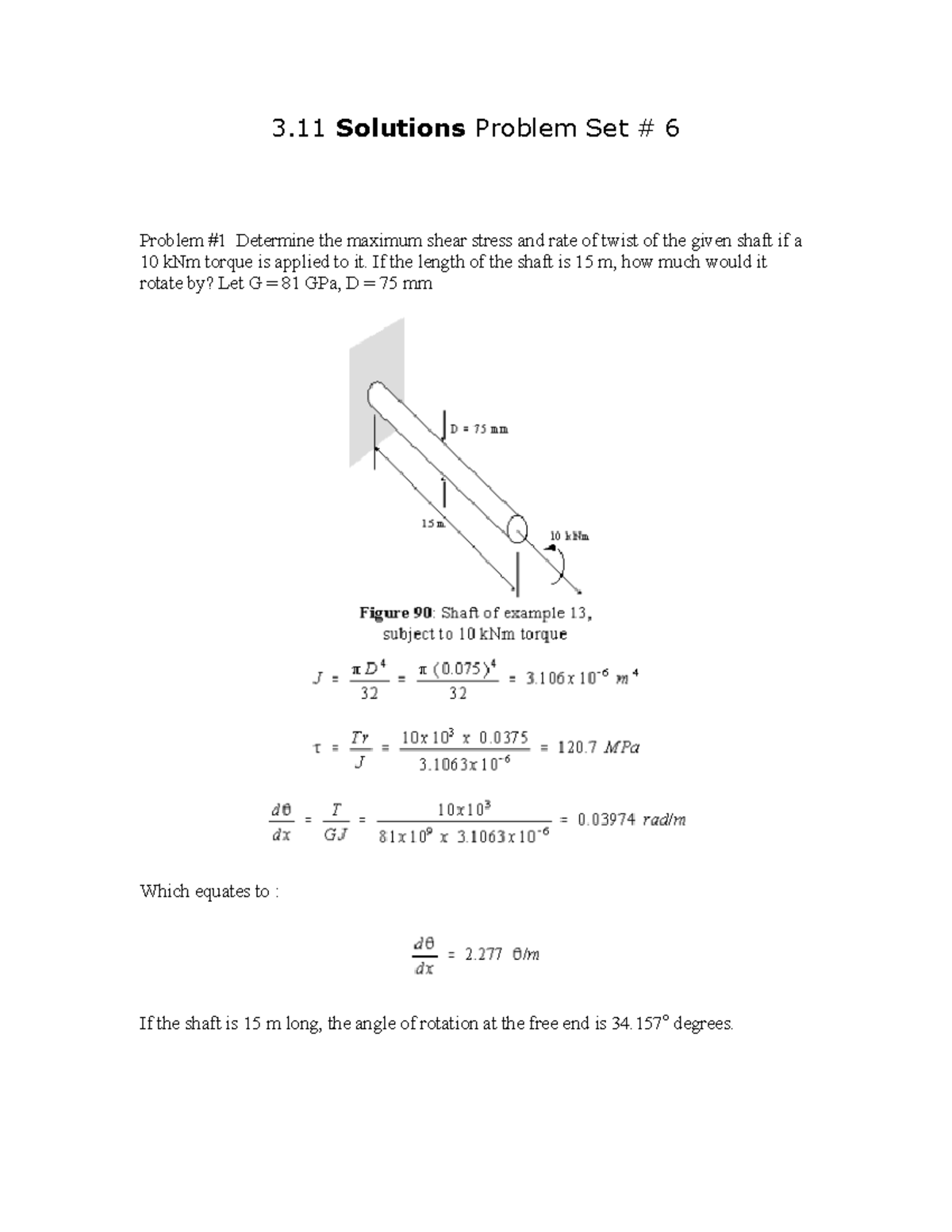 Solutionspset 6 - Building technology pdf - 3 Solutions Problem Set # 6 Problem #1 Determine the ...