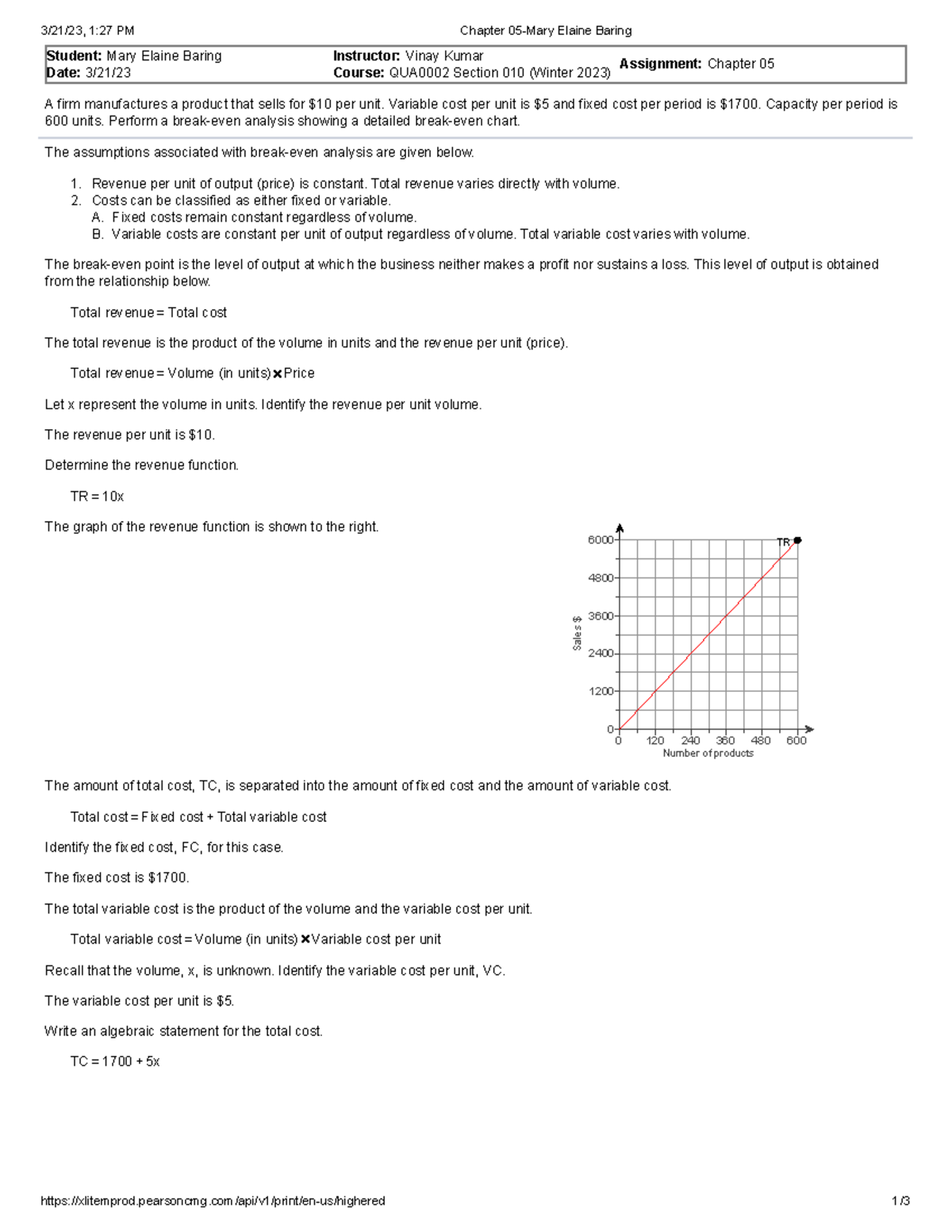 Chap 5 Q2 - Business Mathematics Chapter 5 - 3/21/23, 1:27 PM Chapter ...