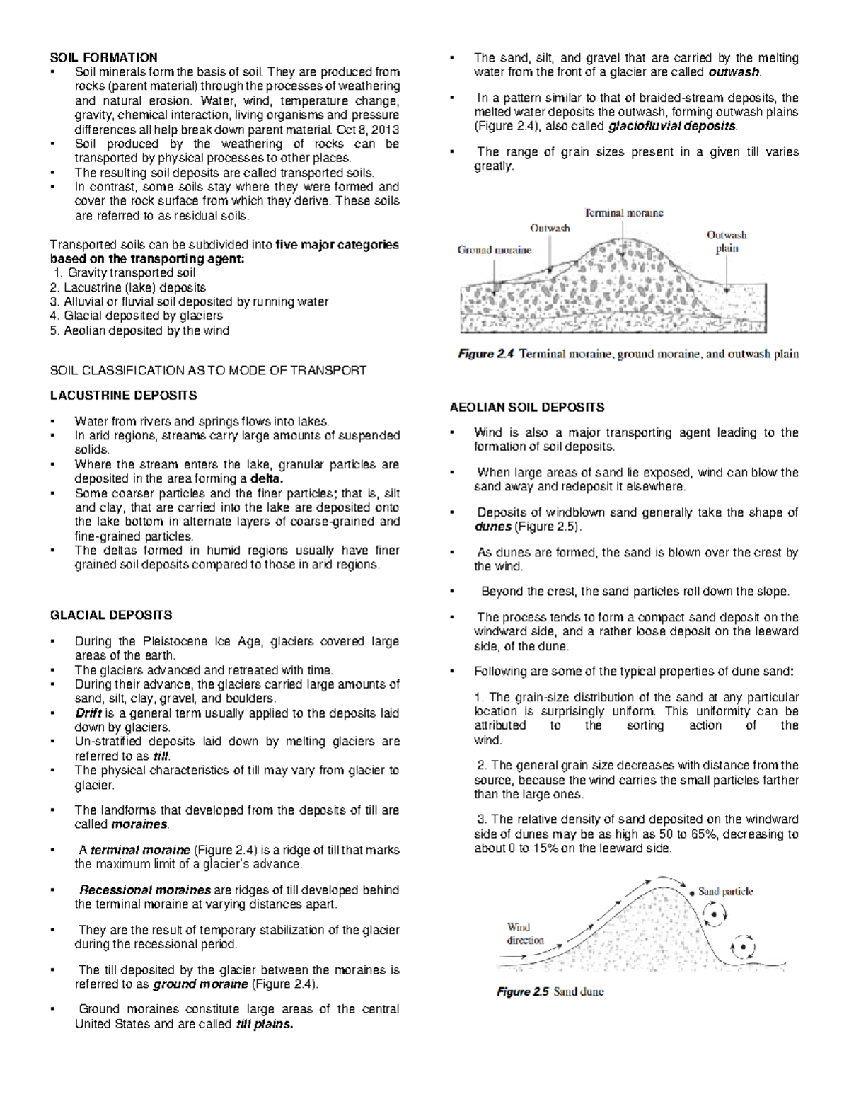 SOIL Formation - SOIL FORMATION Soil minerals form the basis of soil ...