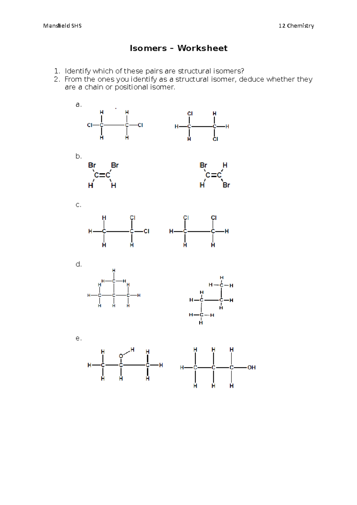 A few documents here for some practice assignments for a range of ...