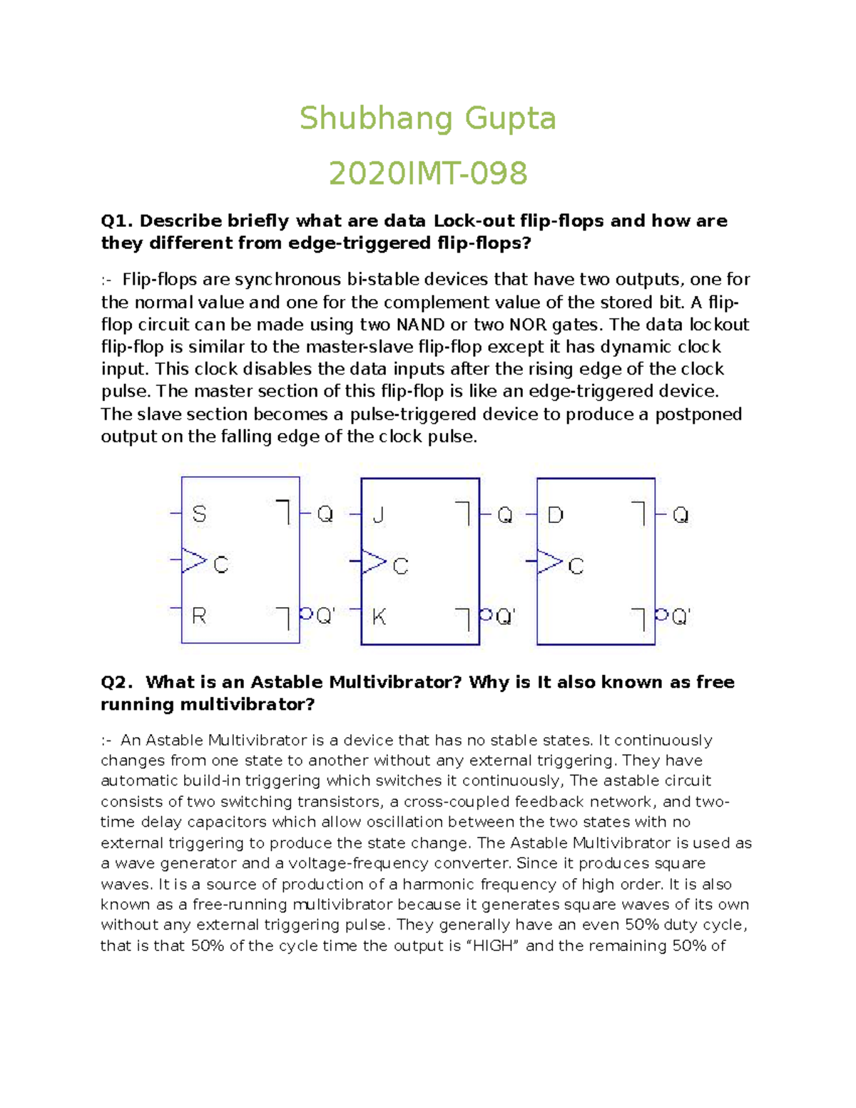 DE project - terhgrwethwrhr - Shubhang Gupta 2020IMT- Q1. Describe ...