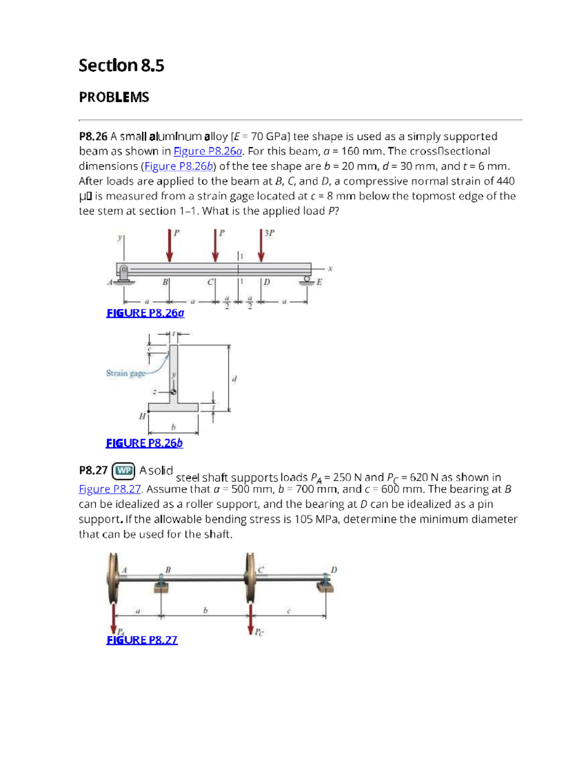 ME101-1P Bending Problems part 2 - Material Science and Engineering for ...