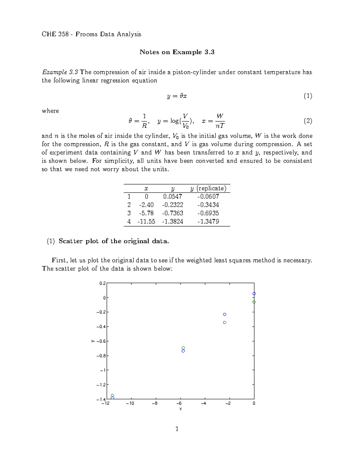 Example 3.3 in notes detailed - Notes on Example 3. Example 3 ...