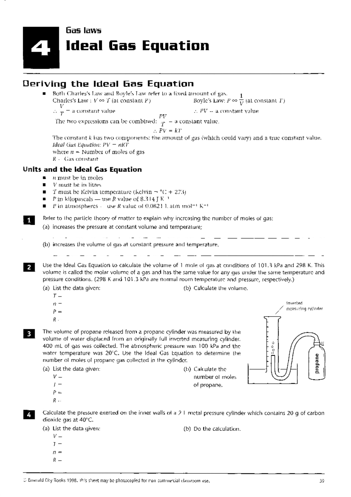 Ideal Gas Equation - Studocu