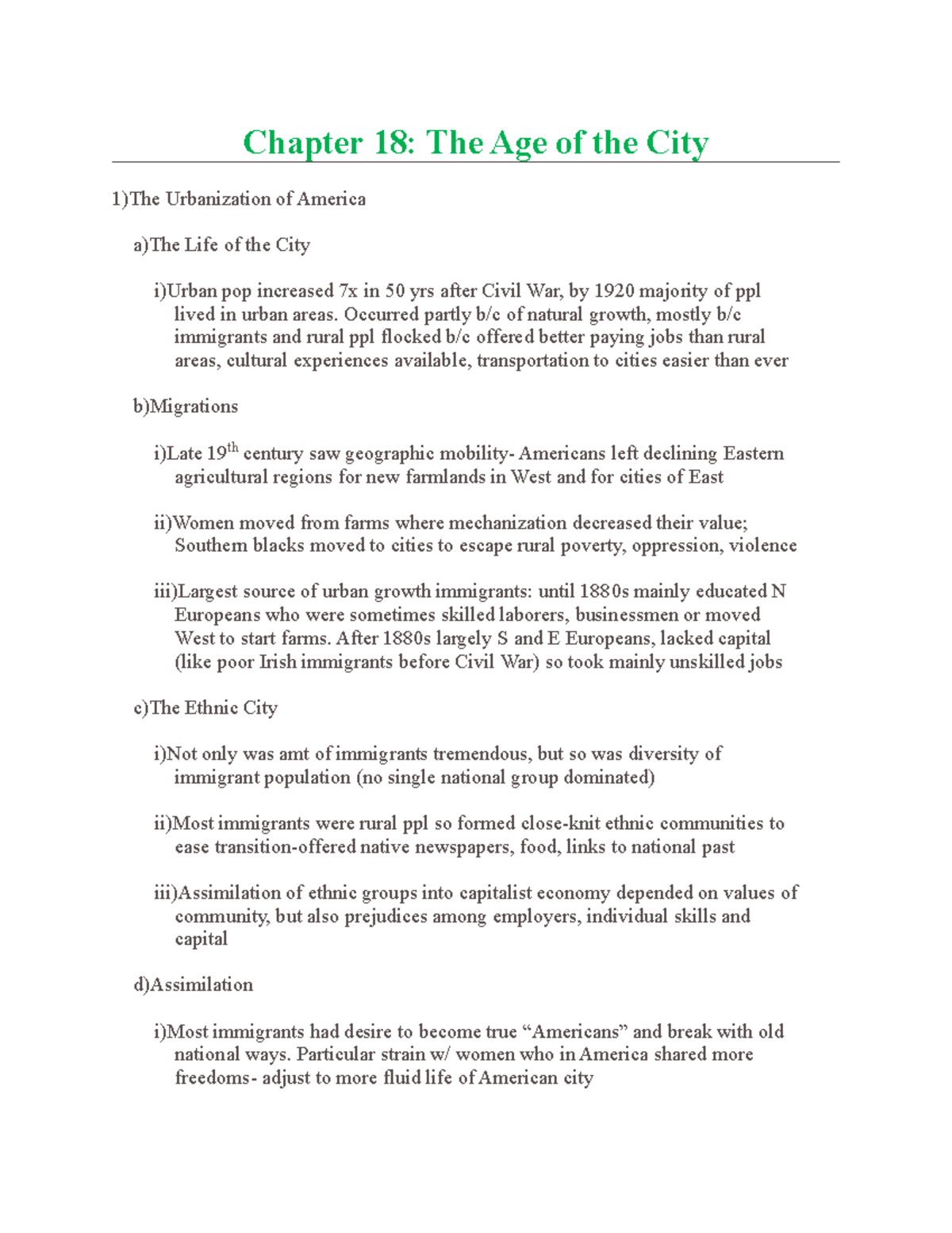 The Age of the City - Lecture Notes for POLS: The Age of the City ...