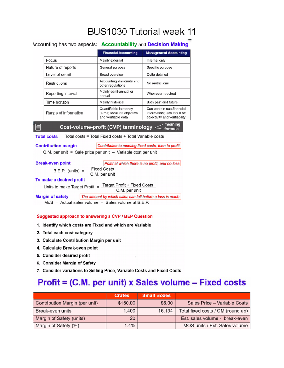 BUS1030 Tutorial week 11 - BUSS1030 - BUS1030 Tutorial week - Studocu