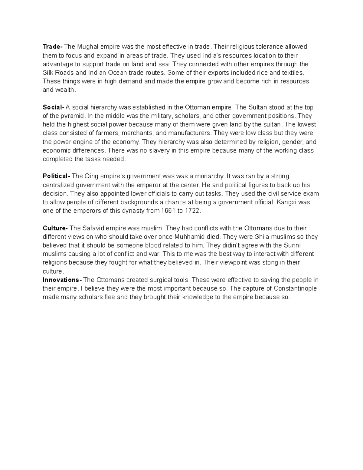 Frankenpire project - djdhfbvjdjs - Trade- The Mughal empire was the ...