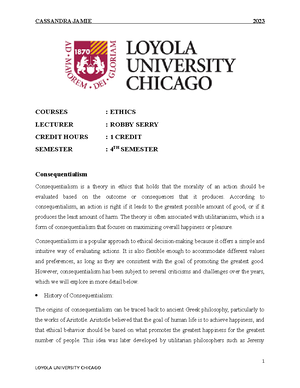 Ethics Notes - Conclusion - Plato: Good: ideal form of the good Bad ...