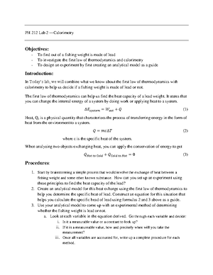 PH 212 Lab 9 RC Circuits - PH 212 Lab 9-RC Circuits Spring 2015 ...