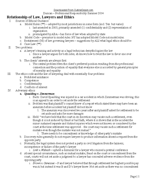 MPRE Cheat Sheet - Attack outline for professional responsibility ...