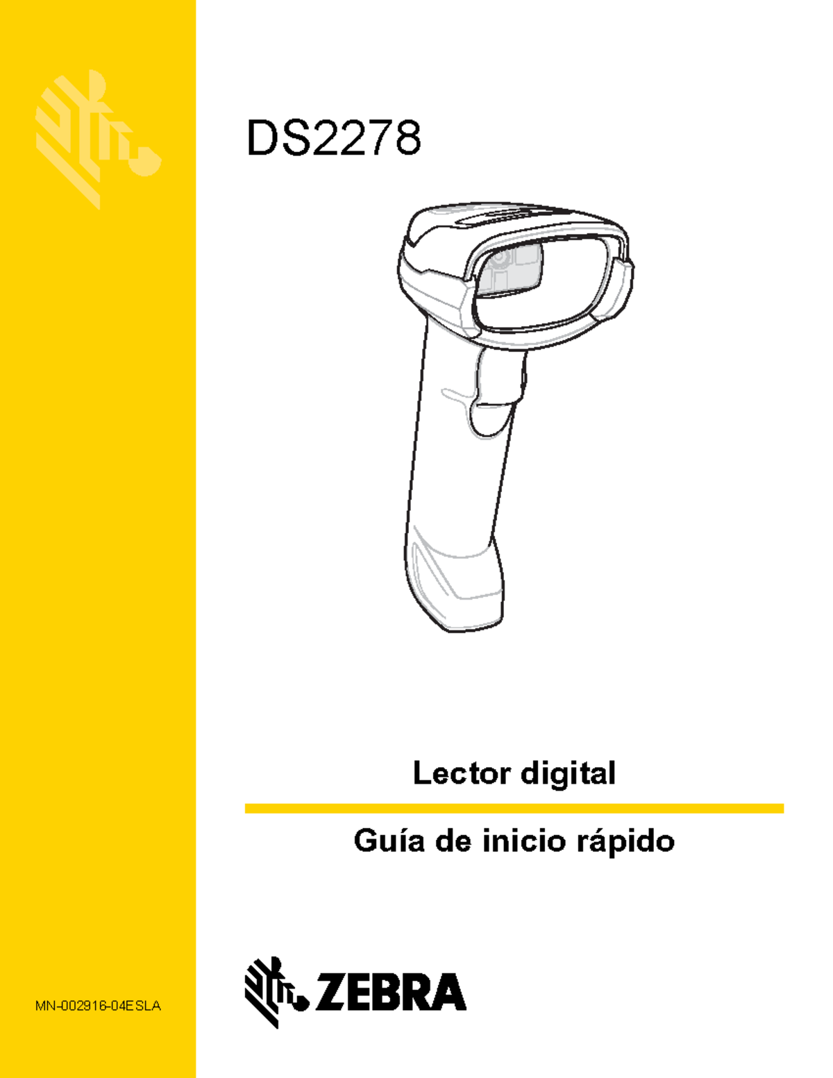 Ds2278-qsg-esla Manual Scaner - Lector digital Guía de inicio rápido MN ...
