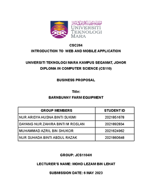 CSC264 Group Project - GROUP: CSC318: WEB APPLICATION DEVELOPMENT ...