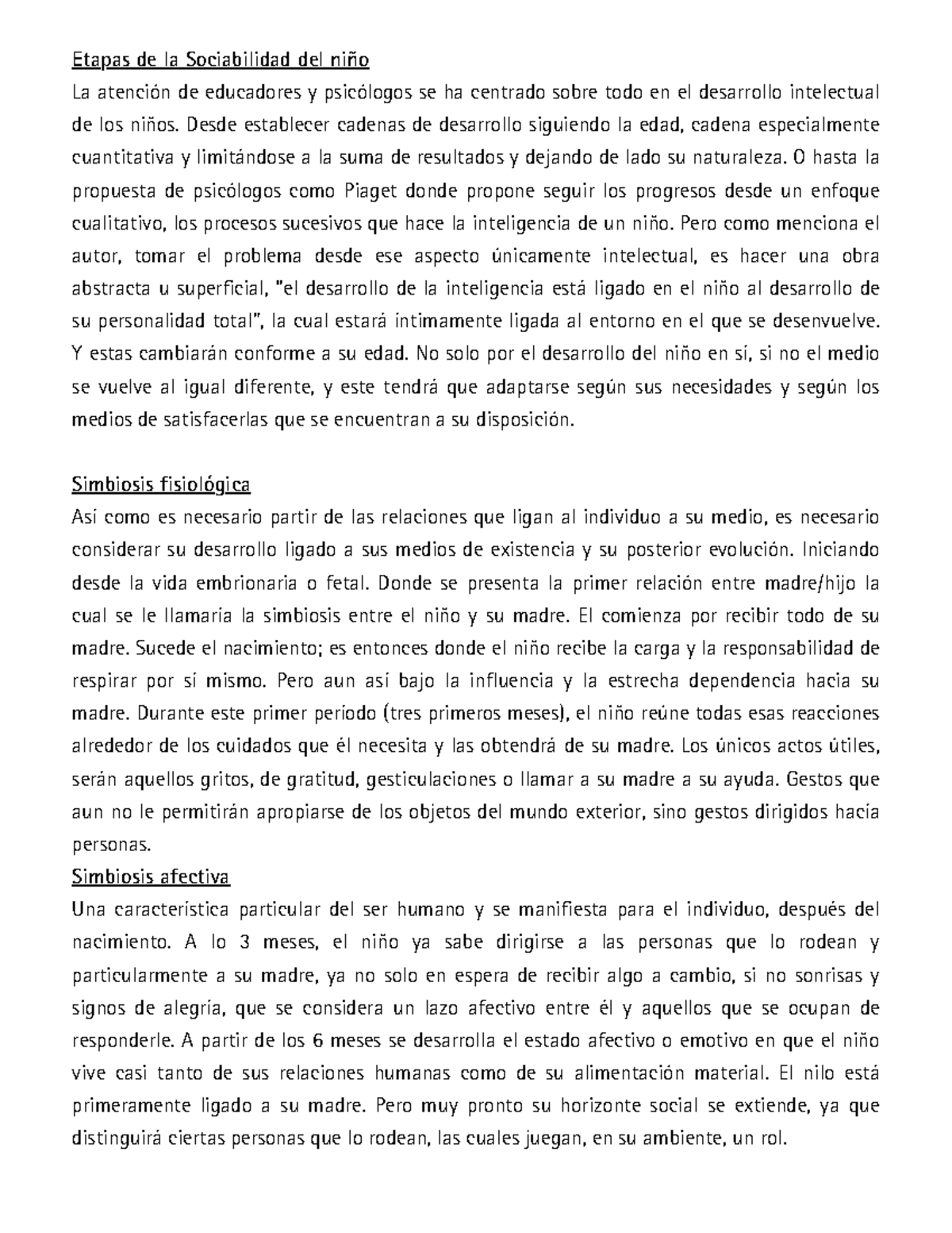 Etapas de la Sociabilidad en el niño - Etapas de la Sociabilidad del ...