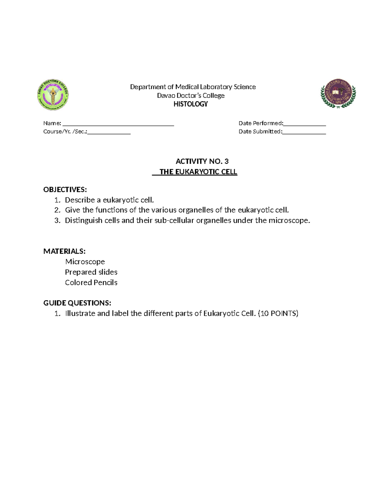 7EJFZ0d0o ION - NOTES - Department of Medical Laboratory Science Davao ...