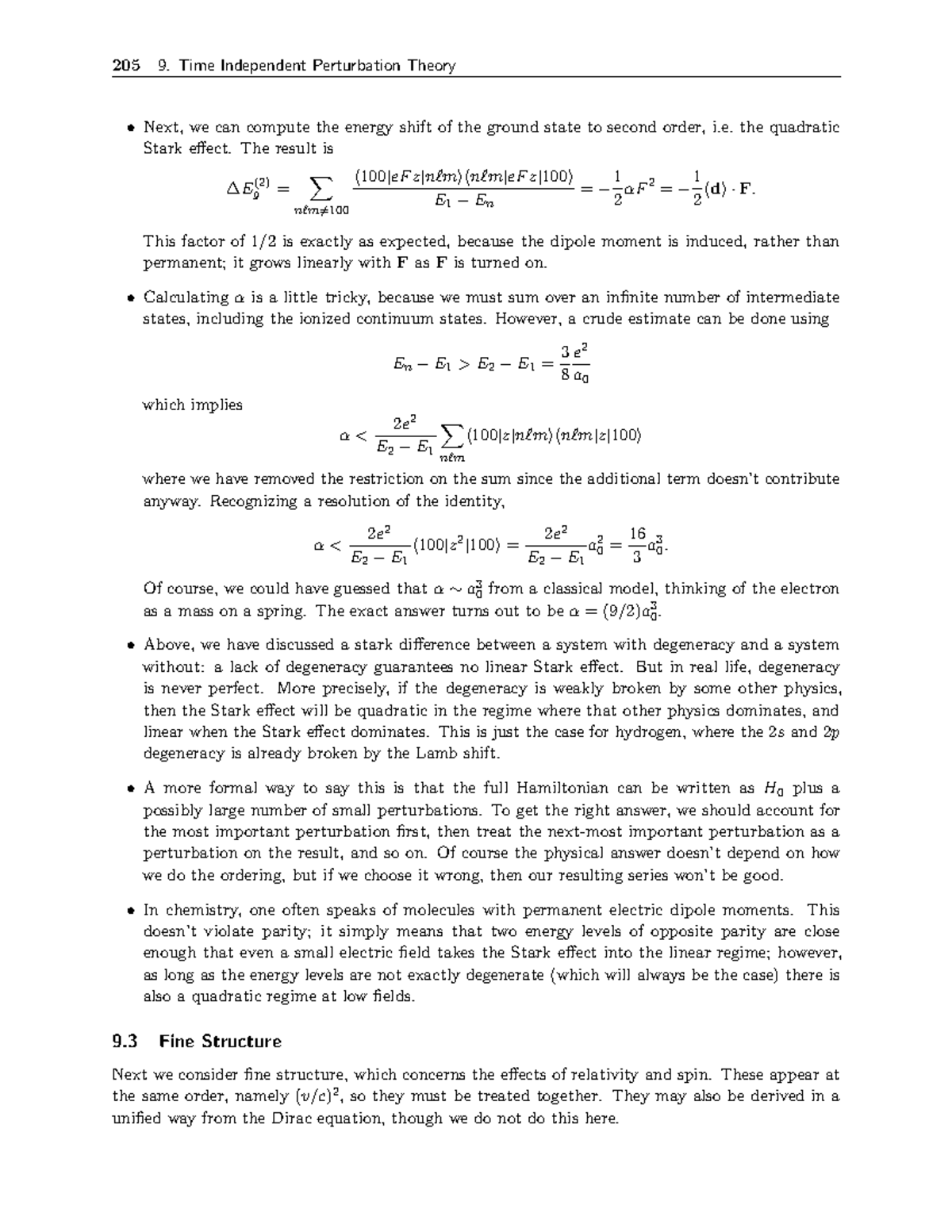 Physics-51 - Physics summary course - Next, we can compute the energy ...
