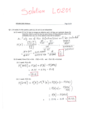 STA255 W2021 Course Outline - STA255H1-S: Statistical Theory Shahriar ...