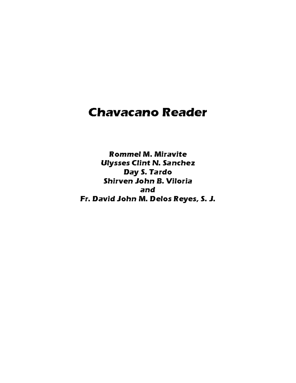 130=Chavacano Reader[sample] - Chavacano Reader Rommel M. Miravite ...