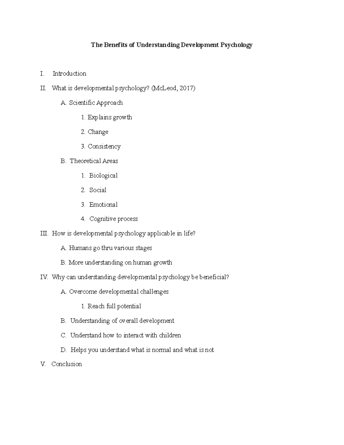 The Benefits of Understanding Development Psychology - Introduction II ...