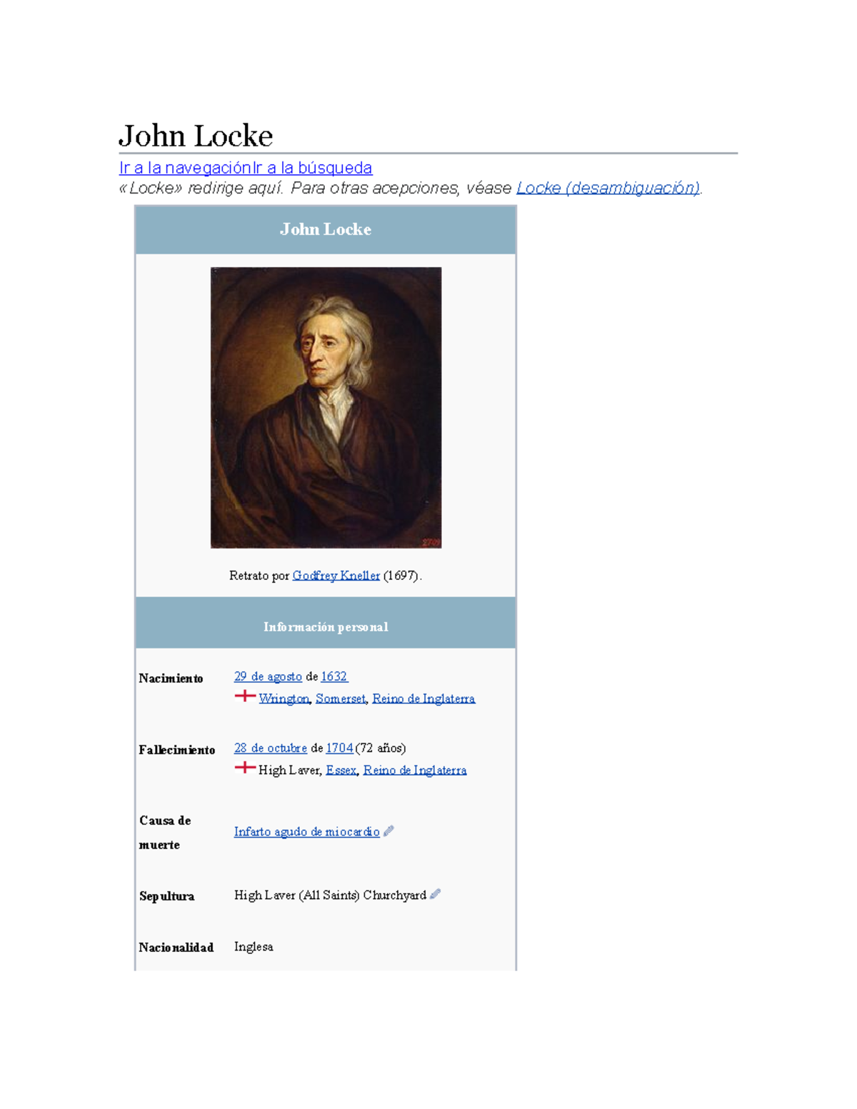 John Locke - Apuntes 1-200 - John Locke Ir a la navegación Ir a la ...