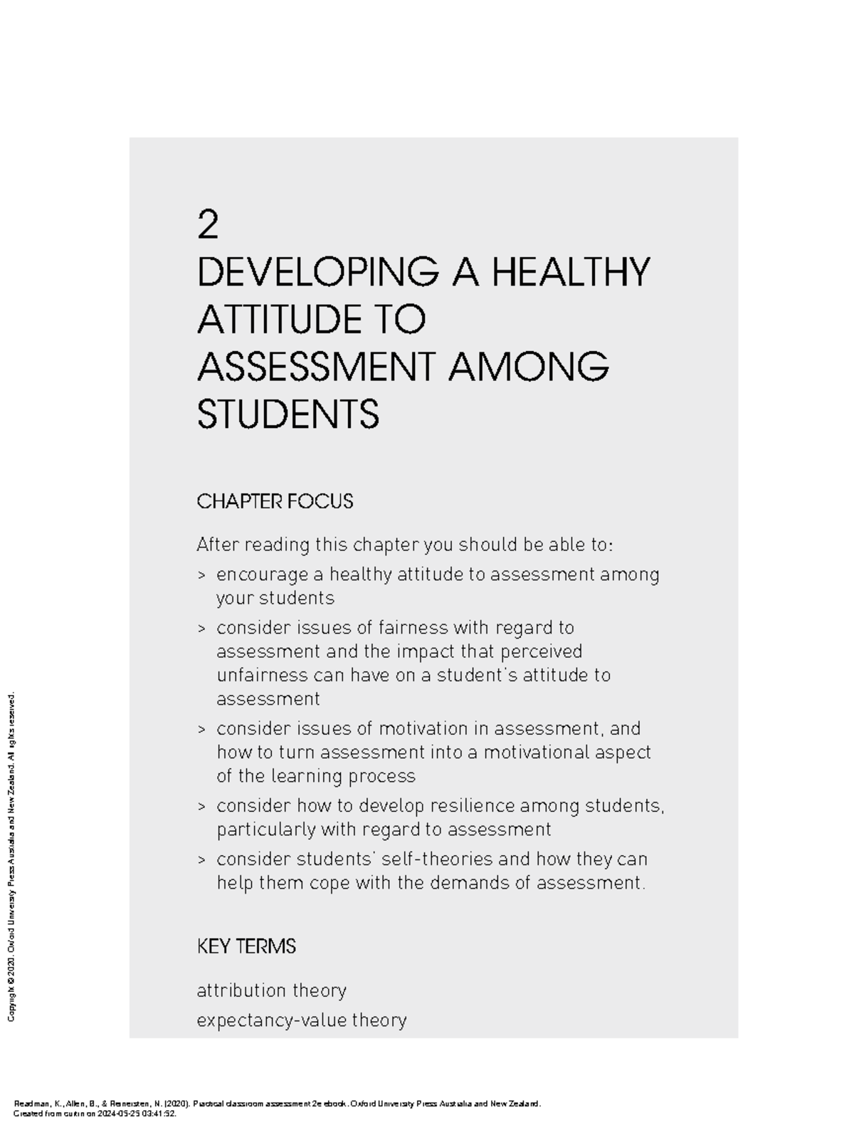 Practical Classroom Assessment 2e e Book - (PART ONE Assessment ...