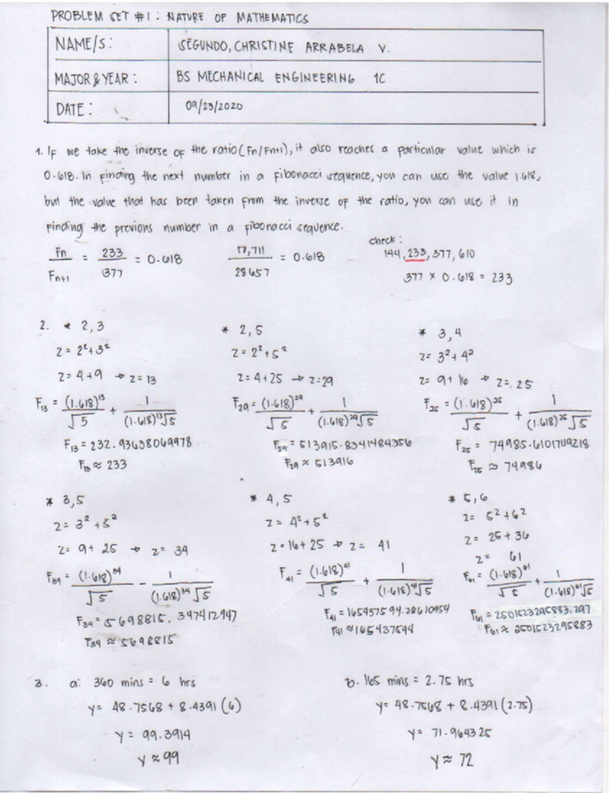 PS1-BSMech Eng'g - Mathematics in the Modern World - PangSU - Studocu