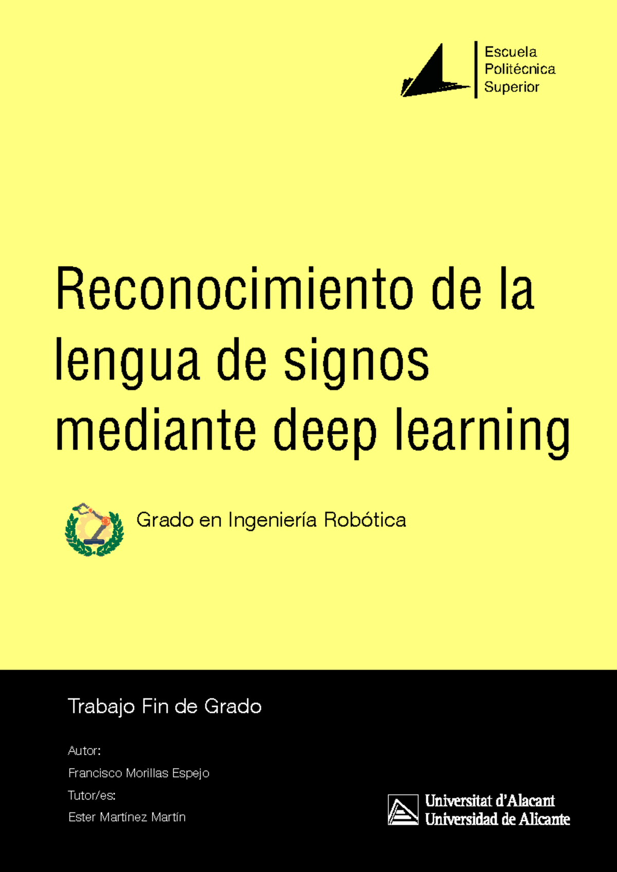 Reconocimiento de la lengua de signos mediante dee Morillas Espejo ...