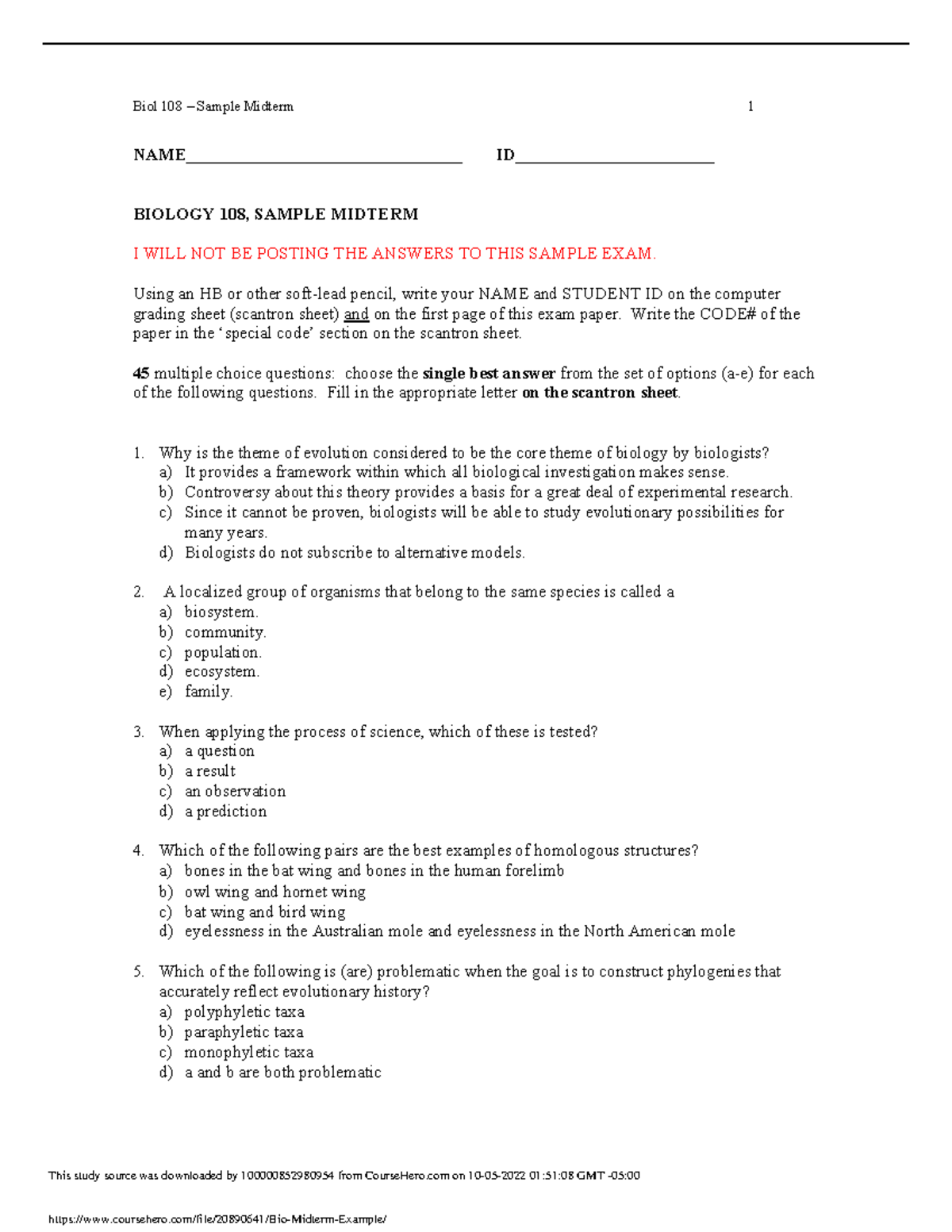 Pdf - midterm practice exam - NAME________________________________ ID
