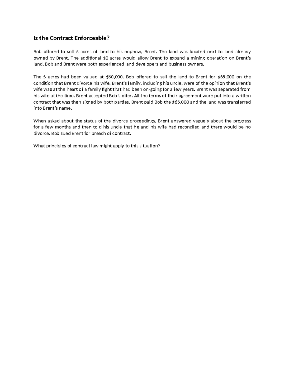 Is the Contract Enforceable (4)(2024) (1) blank - Is the Contract ...