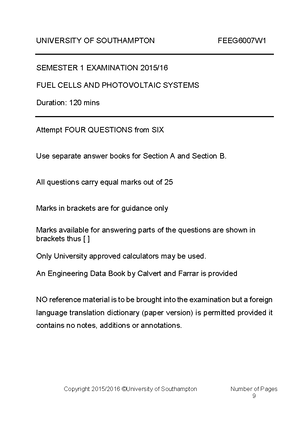 FEA practice questions with answers - FEEG3001 - Studocu