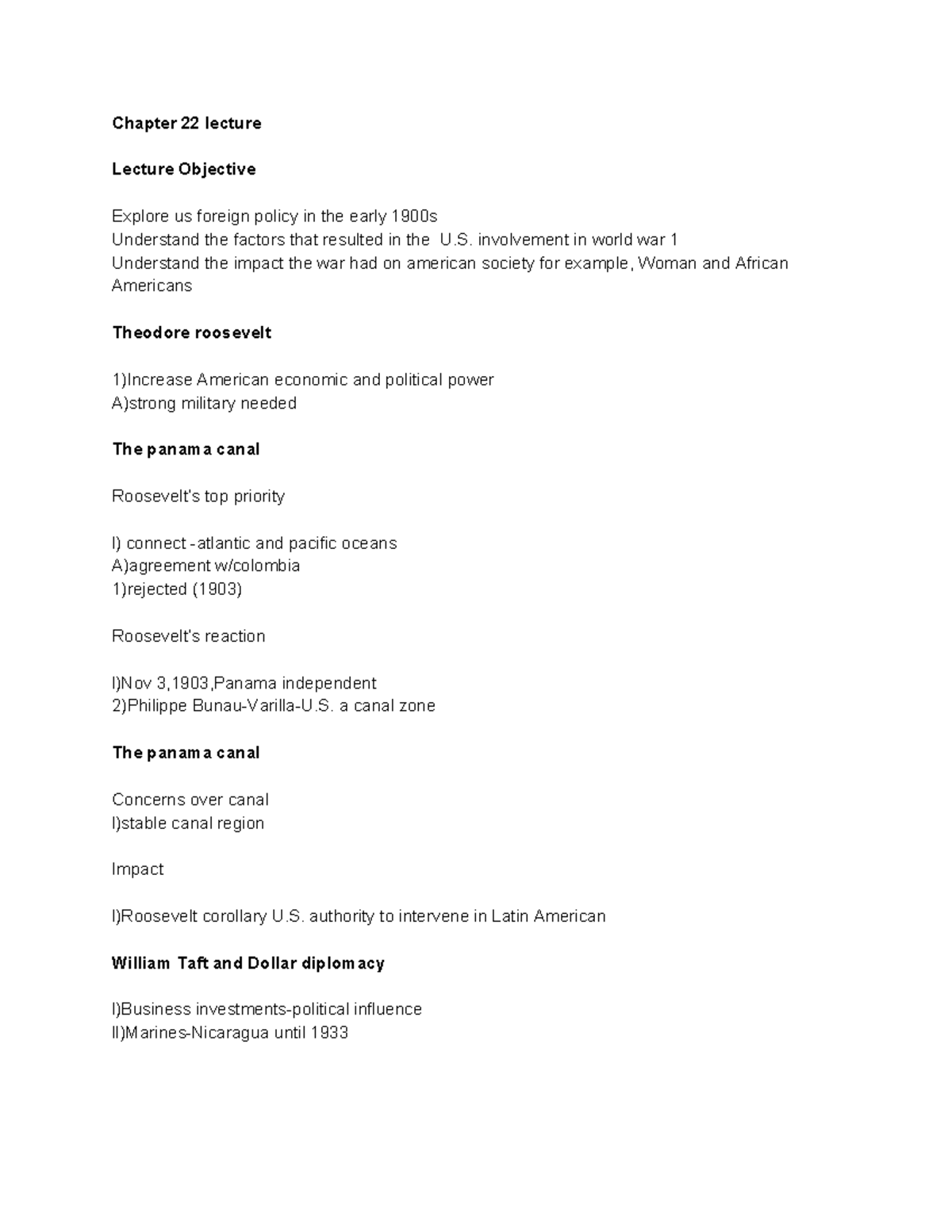 Chapter 22 lecture - us history since 1865 - Chapter 22 lecture Lecture ...