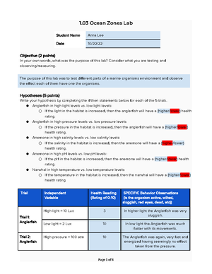 Hurricane Motion SE - gizmo answer key - Name: Molly Magee________ Date ...