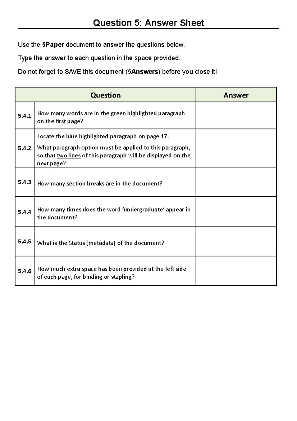 5Answers - helps grow your knowledge for final exams - Question 5 ...