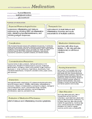 Ketorolac template - ACTIVE LEARNING TEMPLATES TherapeuTic procedure A ...
