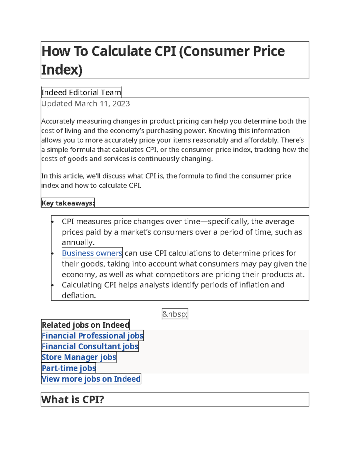 How To Calculate CPI - lecture notes - How To Calculate CPI (Consumer ...