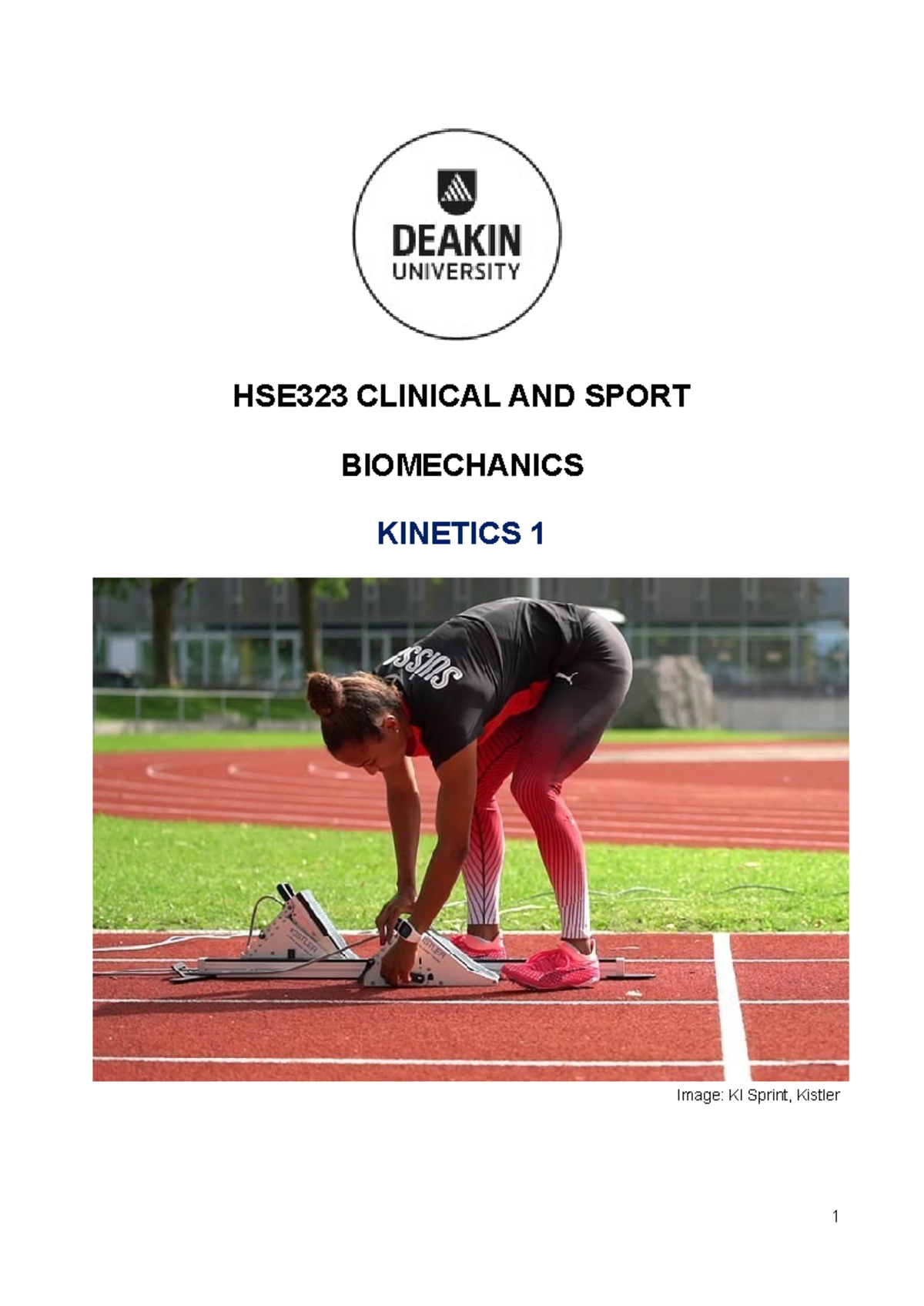 HSE323 Lab 1 force plates - HSE323 CLINICAL AND SPORT BIOMECHANICS ...