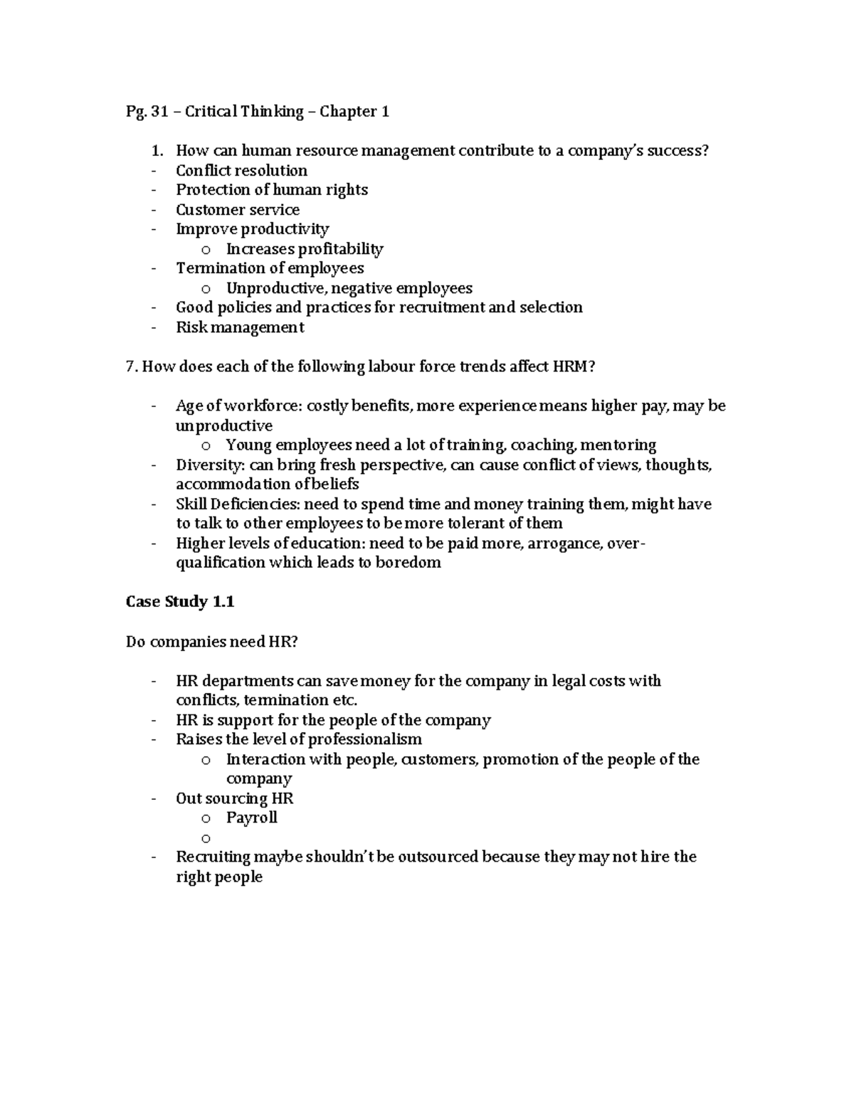 Practical - Chapters 1-5 - Pg. 31 – Critical Thinking – Chapter 1 How ...