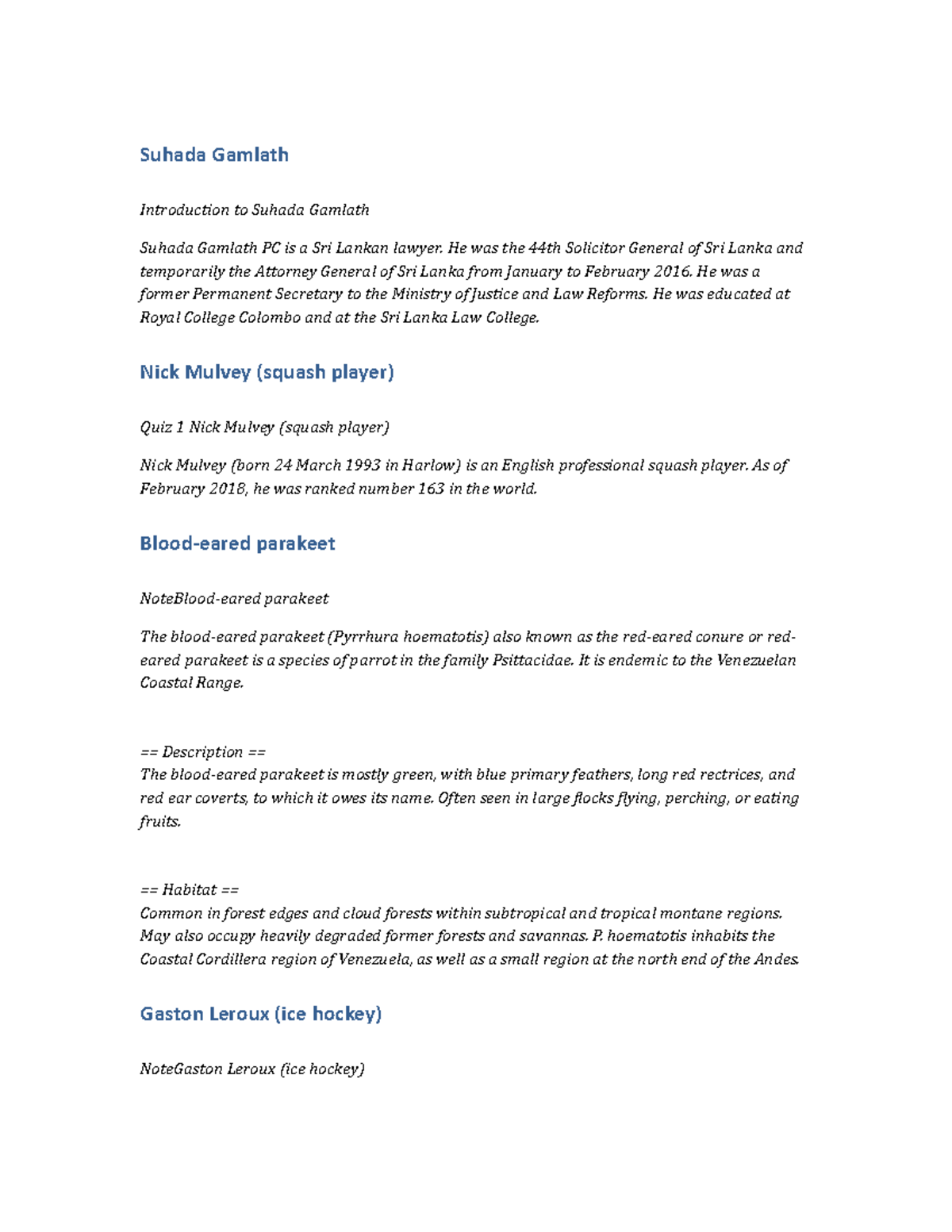 PSY167 Lecture-Note Suhada Gamlath - Suhada Gamlath Introduction to ...