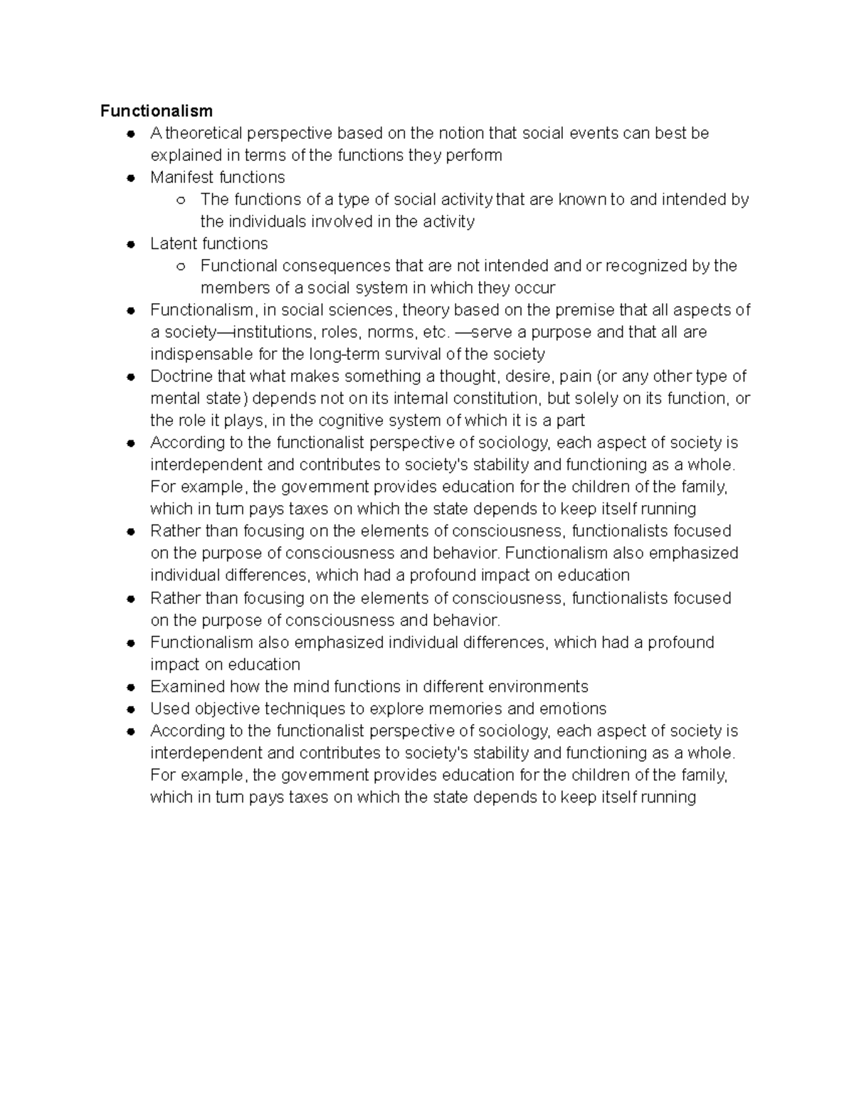 Sociology 101 functionalism - Functionalism A theoretical perspective ...
