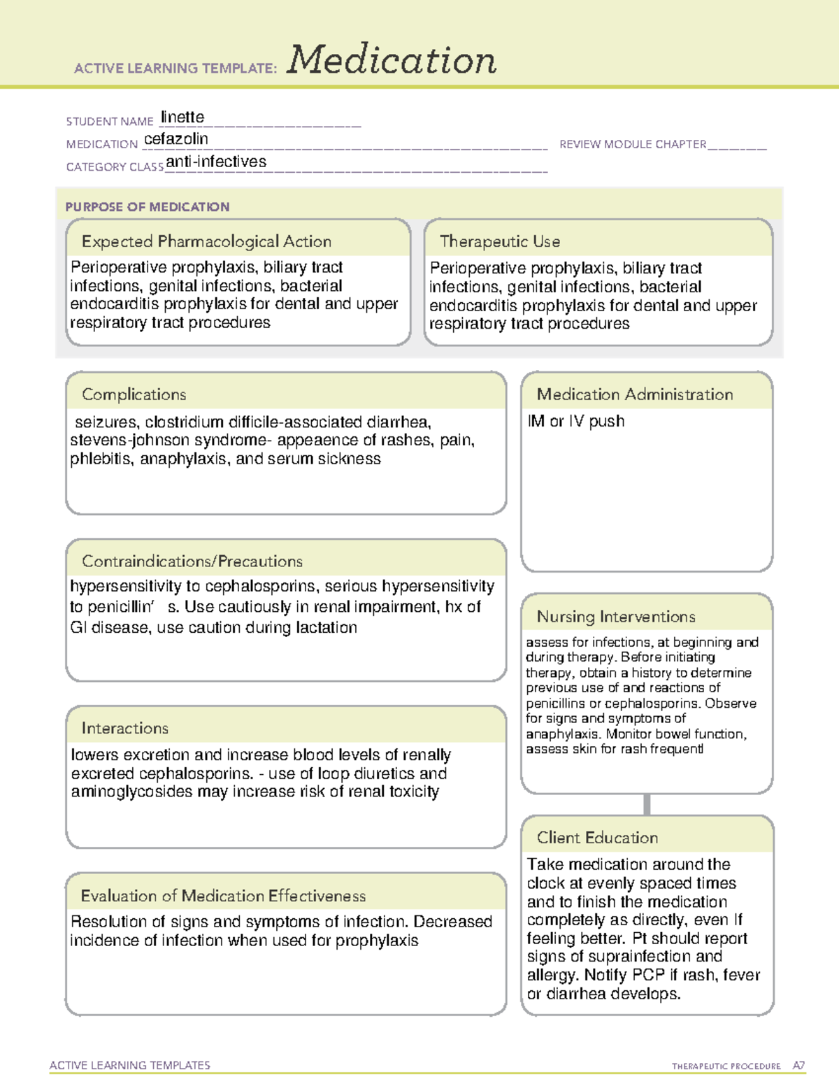 Active Learning Template medication - ACTIVE LEARNING TEMPLATES ...