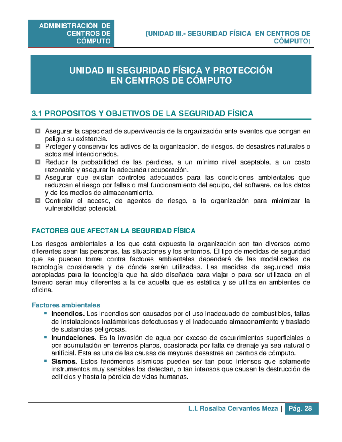 Tema 3: Seguridad física y protección en centros de cómputo - StuDocu Tema 3: Seguridad física y protección en centros de cómputo - StuDocu
