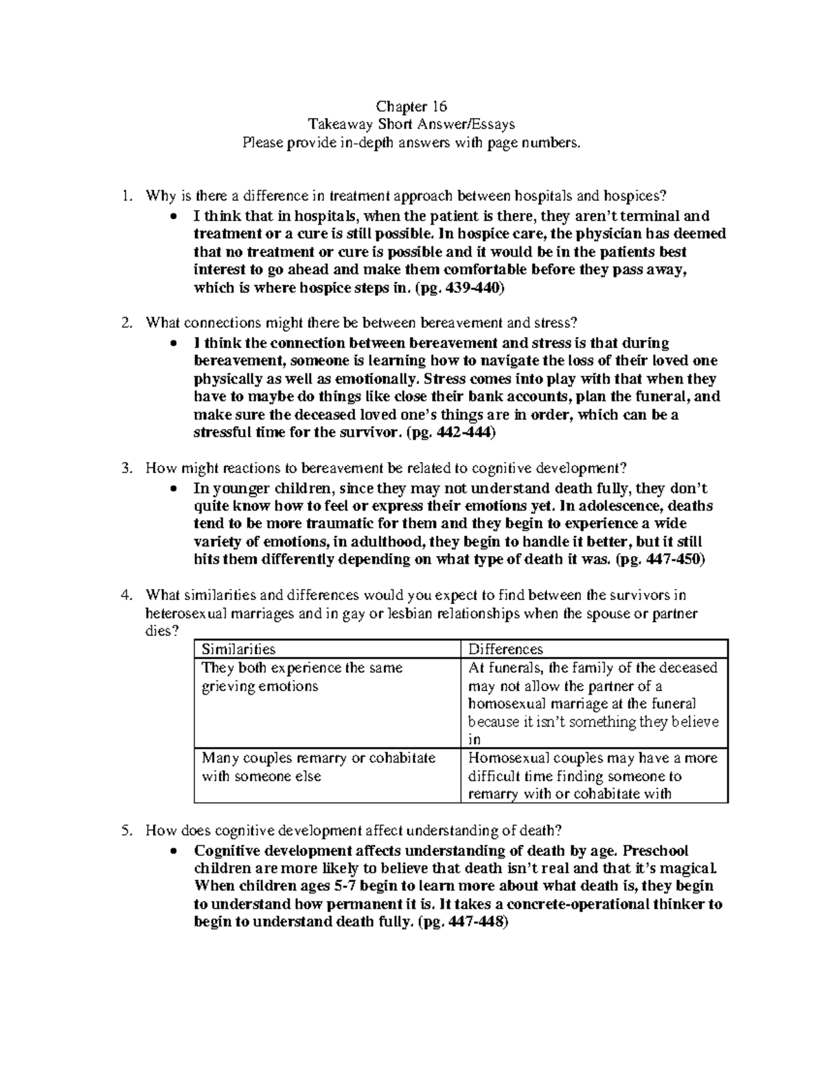 Takeaway Short Answer Essay Quiz Chapter 16 - Chapter 16 Takeaway Short ...