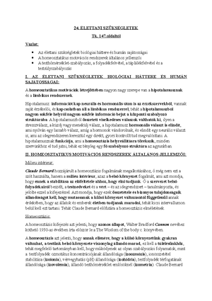 Affektív pszichológia - Emóciók - Emóciók Cserjesi anyagának második ...