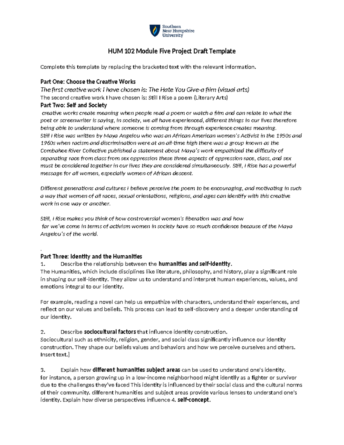 HUM+102+Module+Five+Project+Draft+Template - HUM 102 Module Five ...