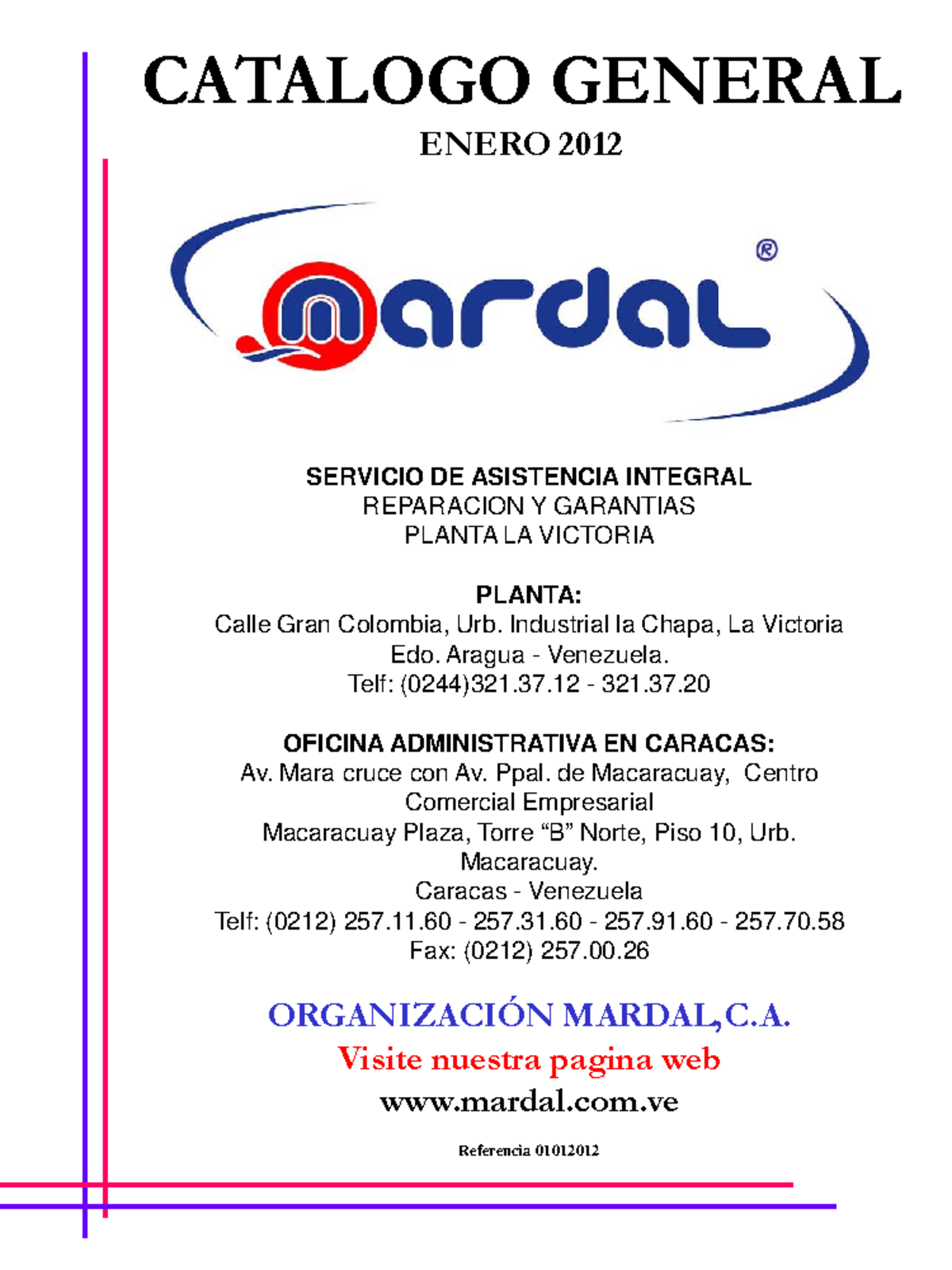 Catalogo Mardal - ####### SERVICIO DE ASISTENCIA INTEGRAL ...