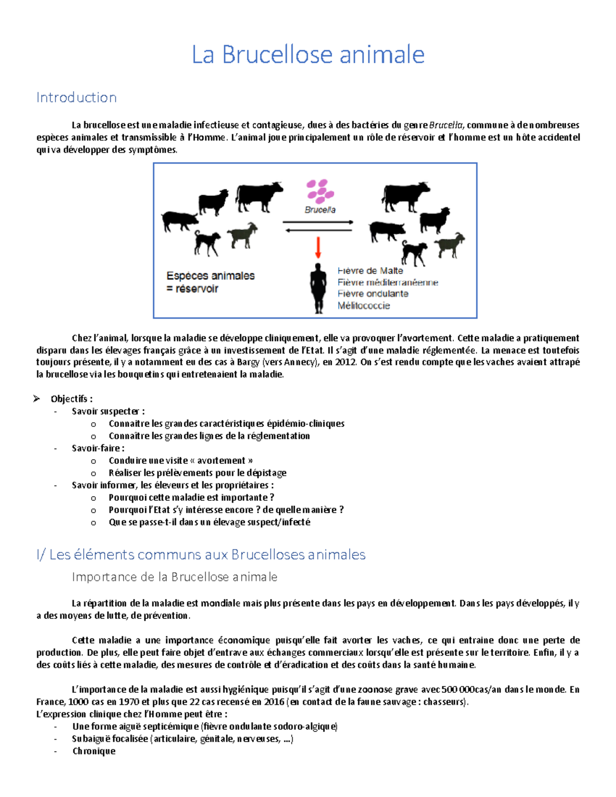 Pathologie infectieuse - La Brucellose animale - La Brucellose animale ...