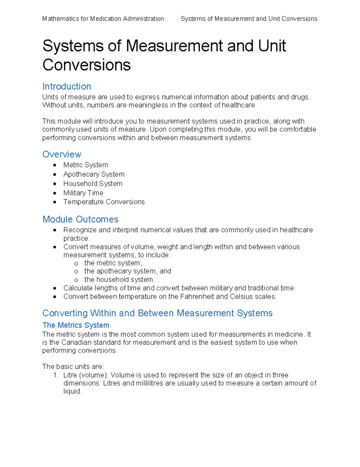 System of Measurement - reference - Systems of Measurement and Unit ...